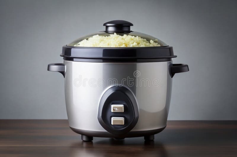 Effortless Culinary Perfection the Modern Black Lid White Base Rice ...