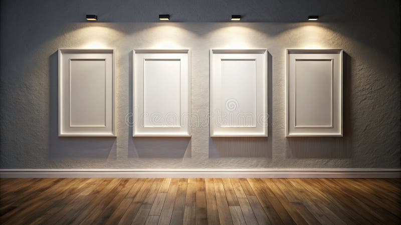 Effortless Elegance a Minimalist Gallery Wall with Empty White Frames ...
