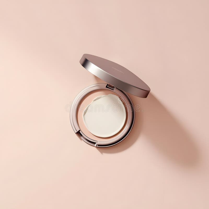 Effortless Elegance Modern Makeup Compact on Gradient Background Stock ...