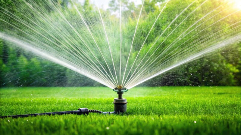 Effortless Lawn Irrigation a Stunning Automatic Sprinkler System for Efficient Water Management ...