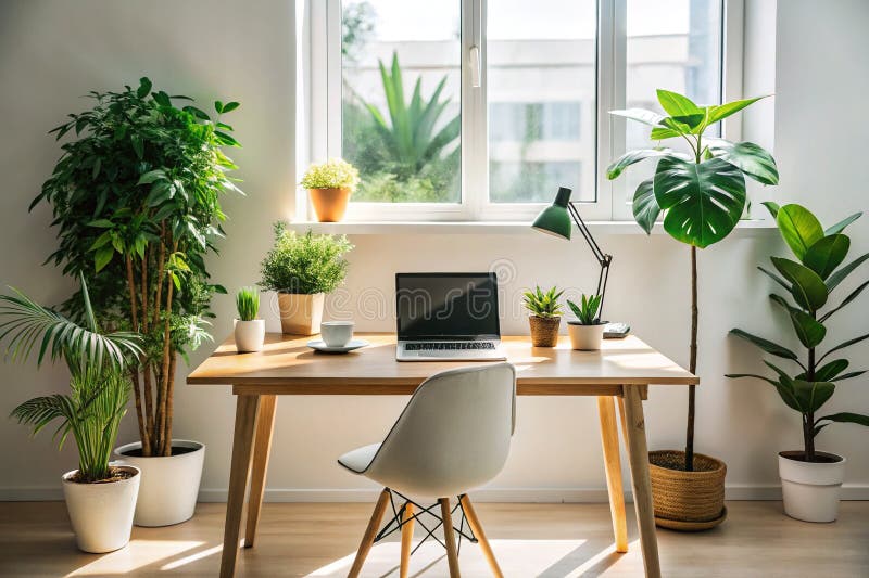 Effortless Modern Minimalist Workspace a Serene Home Office Setup ...