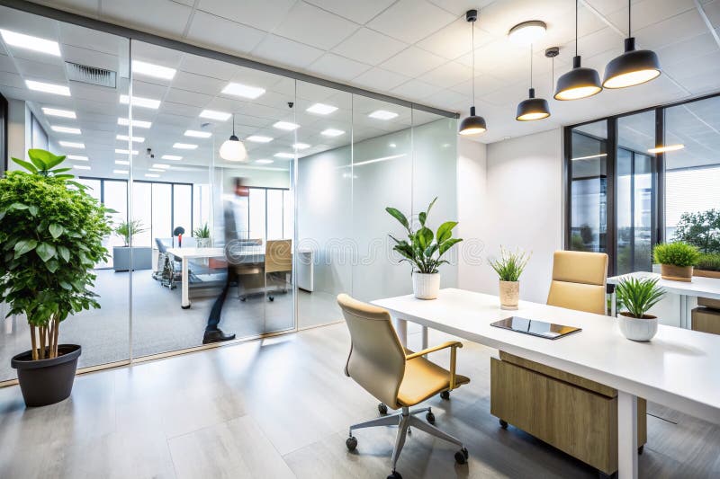 Effortless Modern Office Design a Sleek Workspace for Productivity and ...