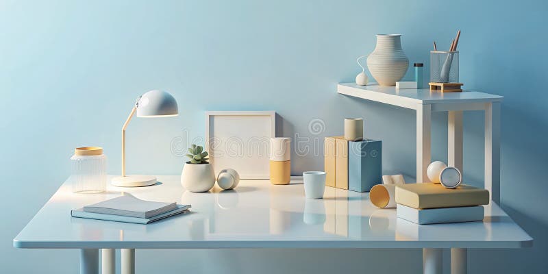 Effortless Productivity a Minimalist Study Table Setup for a Focused ...