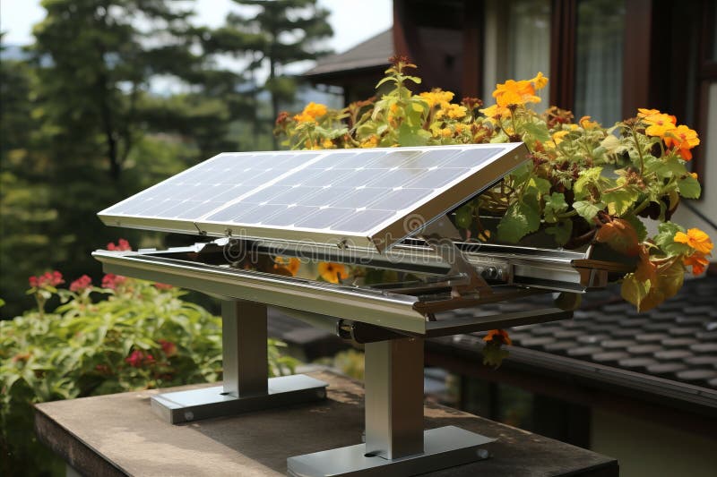 Effortless Solar Energy Usage Captured in Close-up of Household Solar ...