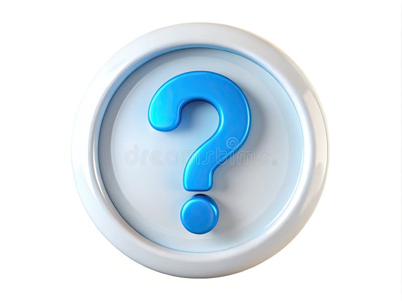 Effortlessly Find Solutions with this Stunning 3D Blue Question Mark a ...