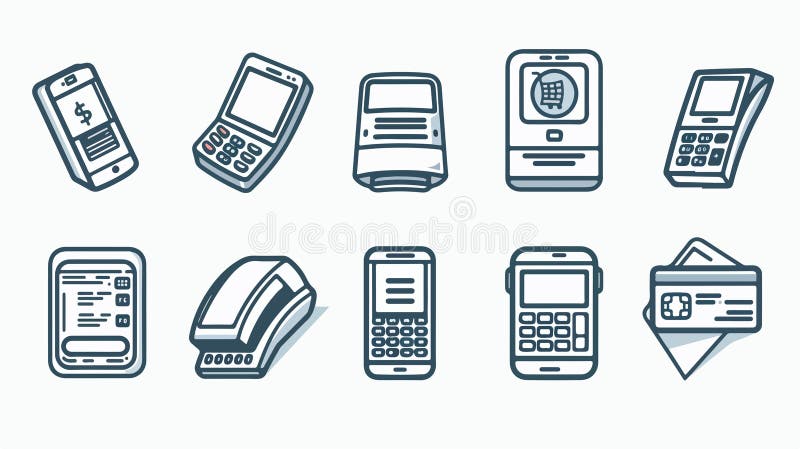 Mobile Phone Payment Method Outline Icon Stock Illustrations – 206 ...