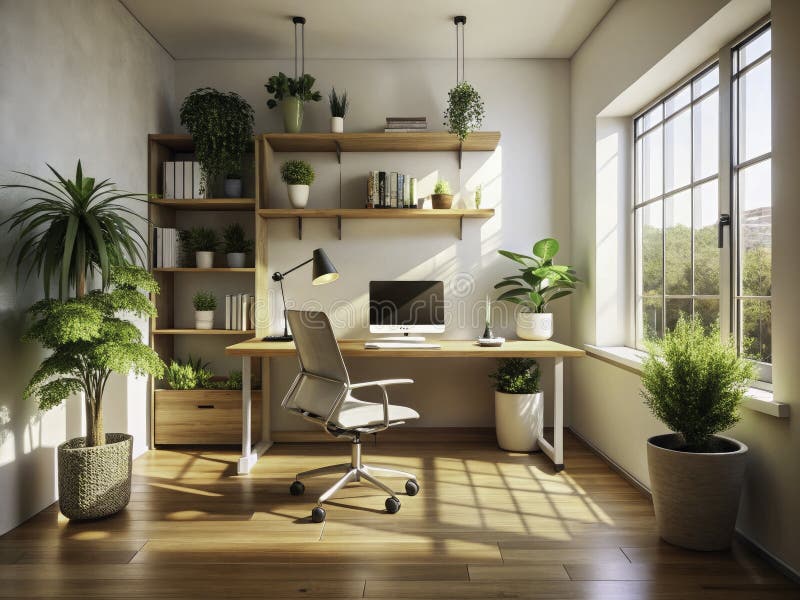 Effortlessly Stylish Productive Modern Minimalist Home Office Design ...