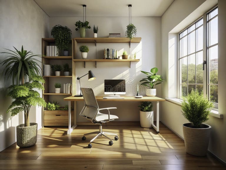 Effortlessly Stylish Productive Modern Minimalist Home Office Design ...