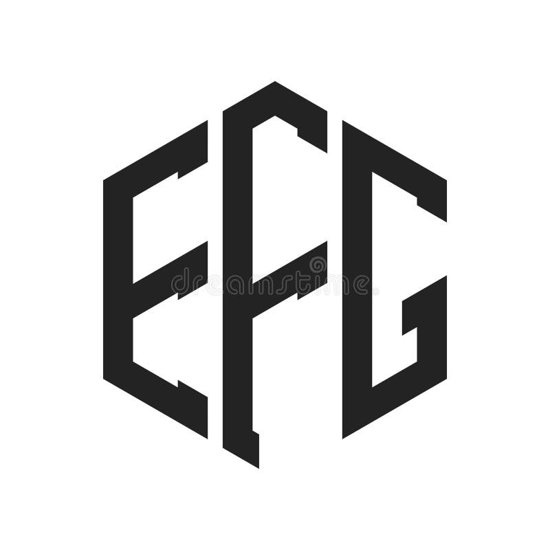 EFG Logo Design. Initial Letter EFG Monogram Logo Using Hexagon Shape ...