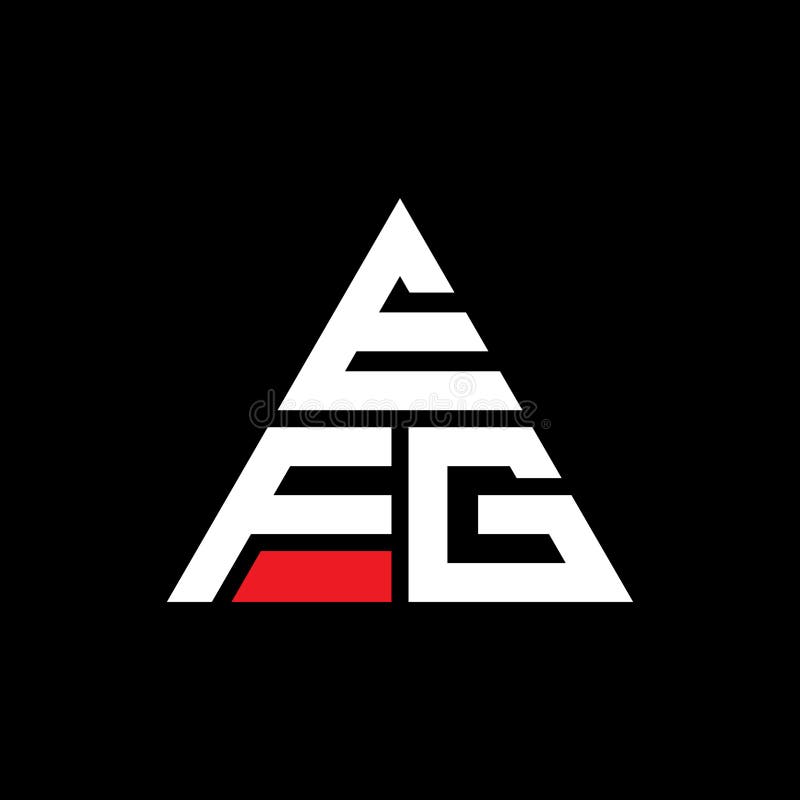 EFG Triangle Letter Logo Design with Triangle Shape. EFG Triangle Logo ...