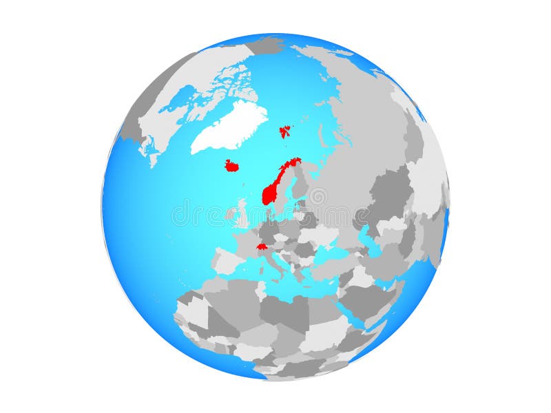 Political Map of EFTA Countries Stock Vector - Illustration of ...
