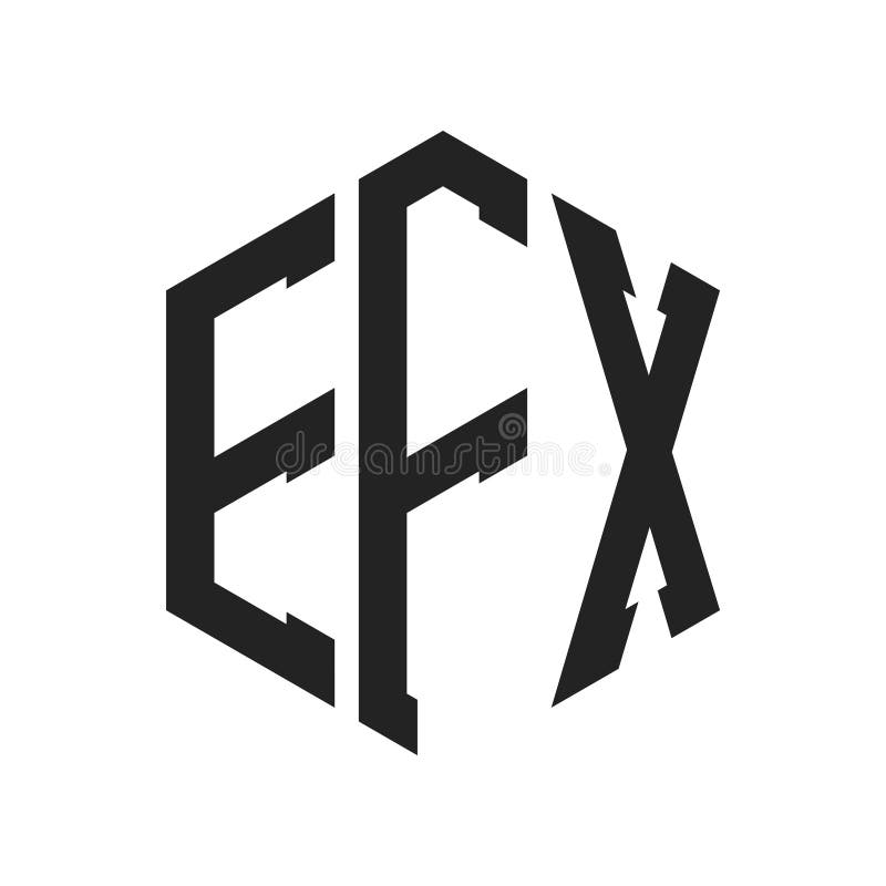 EFX Logo Design. Initial Letter EFX Monogram Logo Using Hexagon Shape ...