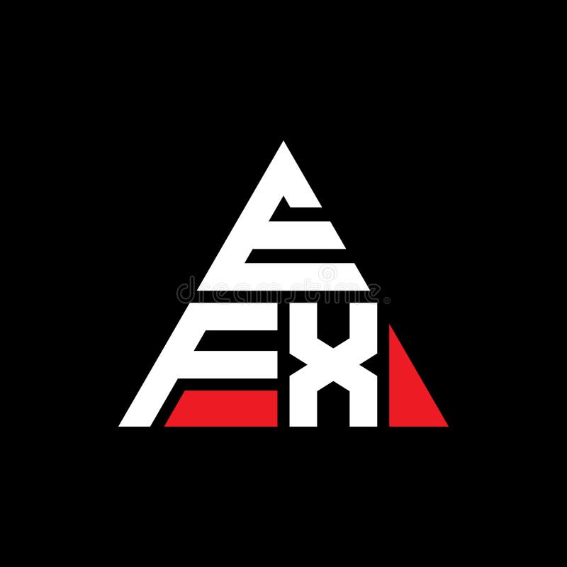 EFX Triangle Letter Logo Design with Triangle Shape. EFX Triangle Logo ...