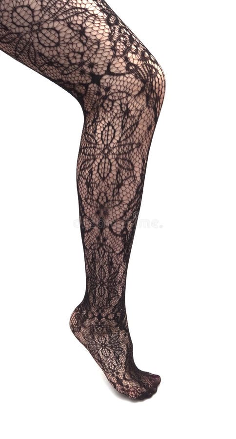 Girl Adjusting Nylon Stocking Stock Photo - Image of appealing ...