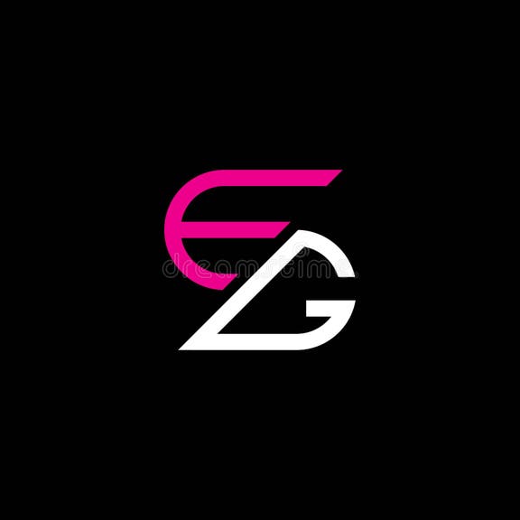 EG Letter Logo Creative Design with Vector Graphic, Stock Vector ...