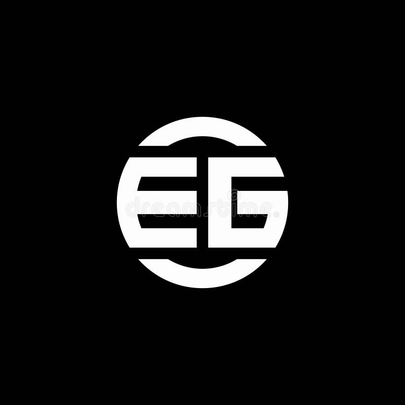 EG Logo Monogram Isolated on Circle Element Design Template Stock ...