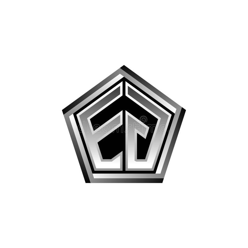 EG Logo Monogram Silver Geometric Modern Design Stock Vector ...