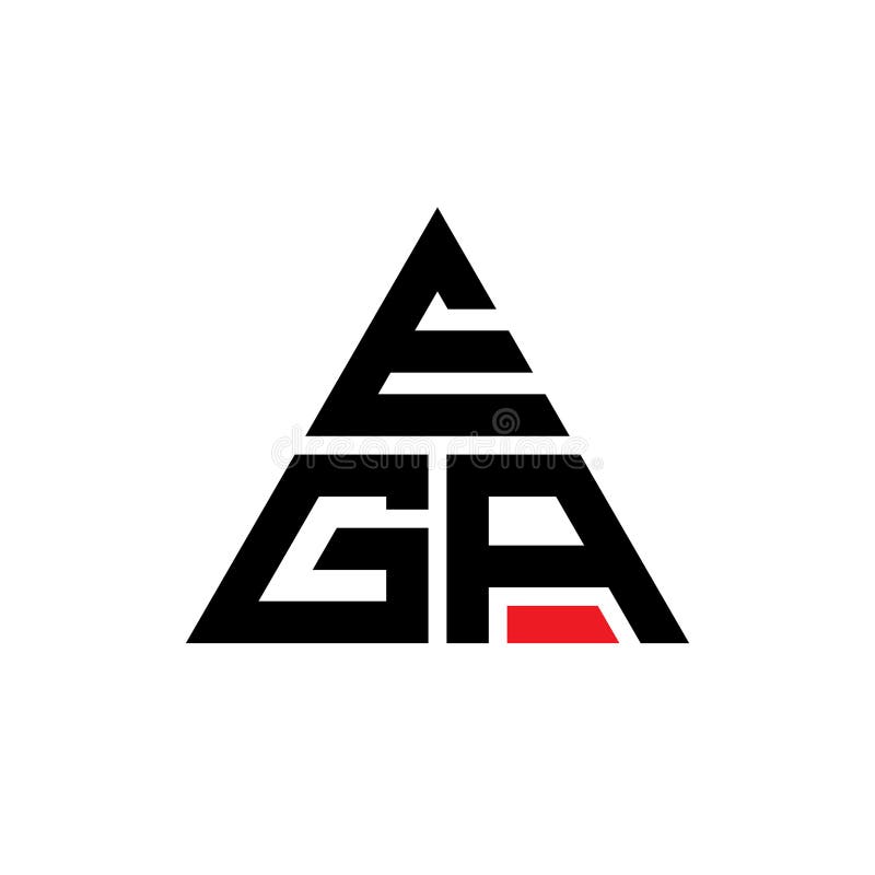 EGA Triangle Letter Logo Design with Triangle Shape. EGA Triangle Logo ...
