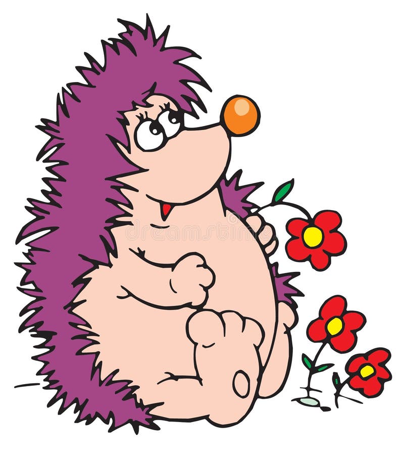 Egel (vector klem-kunst) vector illustratie. Illustration of spel - 3279444