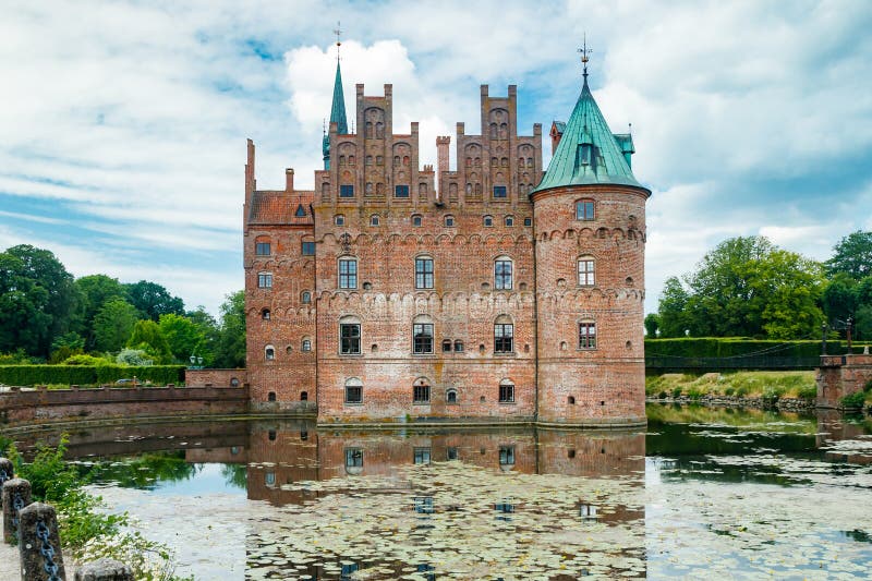 Egeskov Castle on Funen Island in Denmark Stock Photo - Image of funen ...