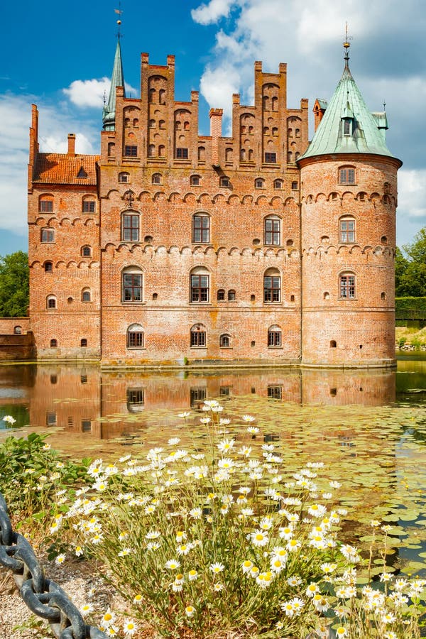 Egeskov Castle on Funen Island in Denmark Stock Photo - Image of ...