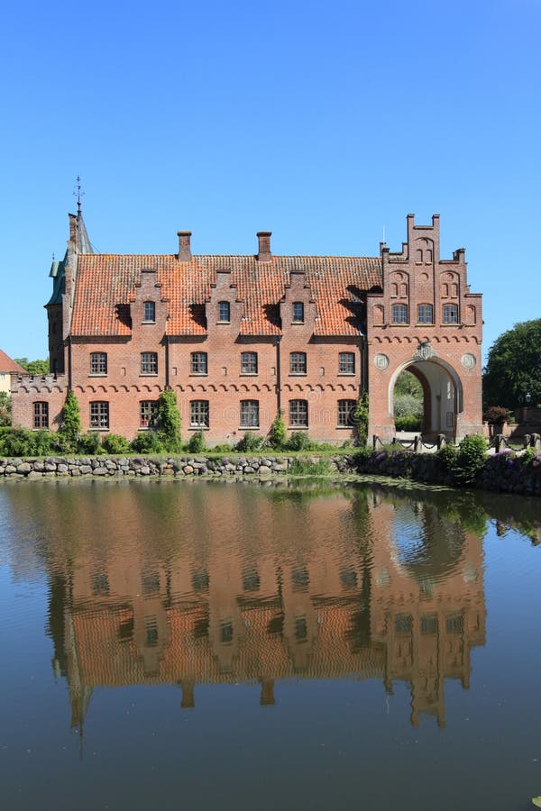 Egeskov Castle, Denmark stock photo. Image of destination - 18146348