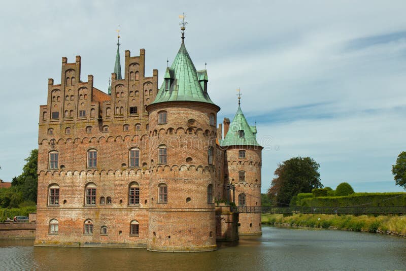 Egeskov slot in Denmark stock photo. Image of northern - 73473890