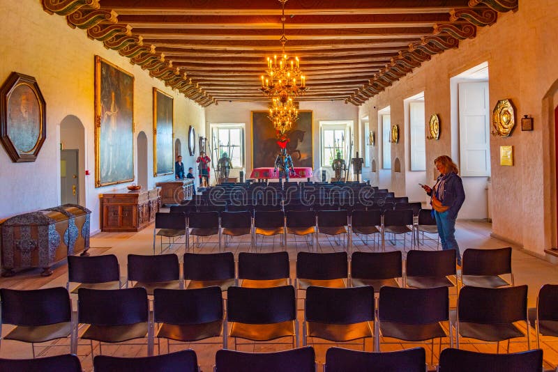 Egeskov Slot, Denmark, June 21, 2022: Interior of Egeskov Slot I ...