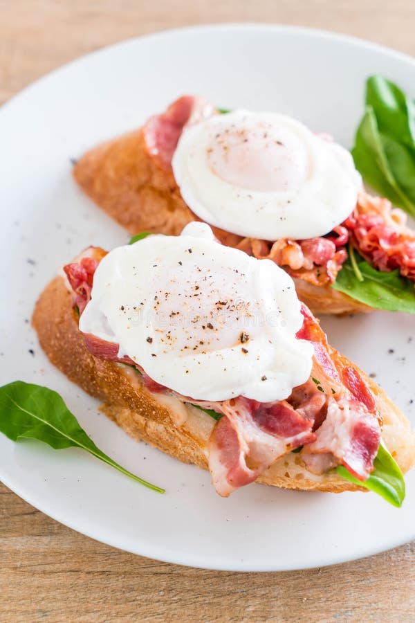 Egg benedict on plate stock image. Image of breakfast - 113038165