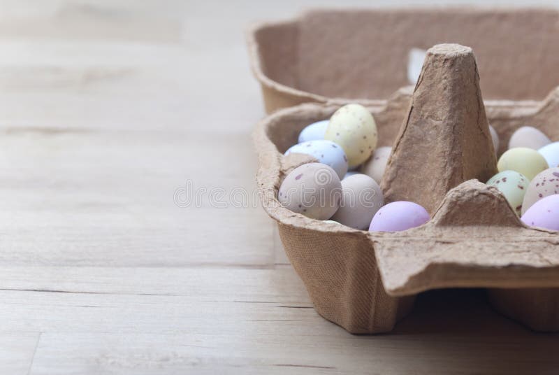 Egg Box - Easter Sweets stock image. Image of yellow - 12661853