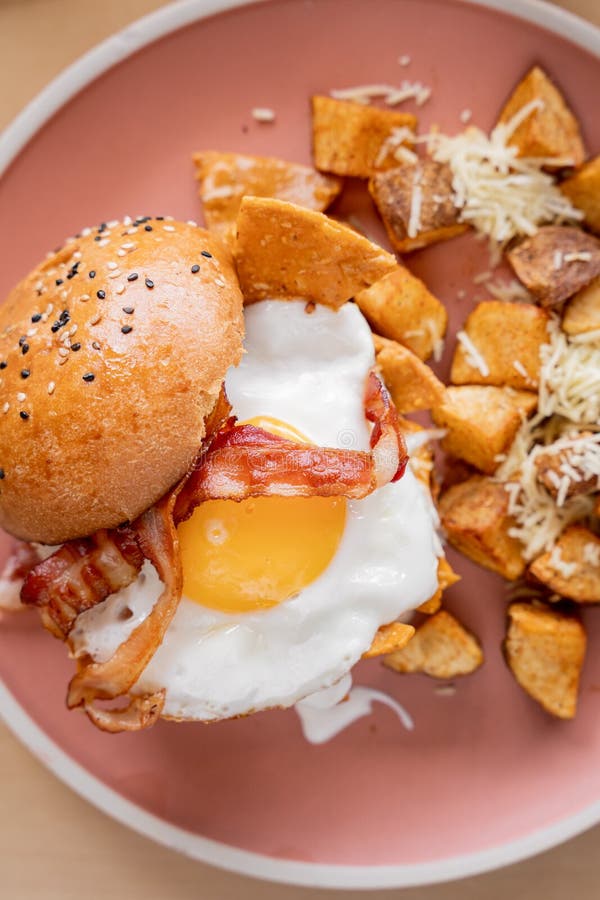 Egg Breakfast Sandwich Bruch Style Stock Photo - Image of fresh ...