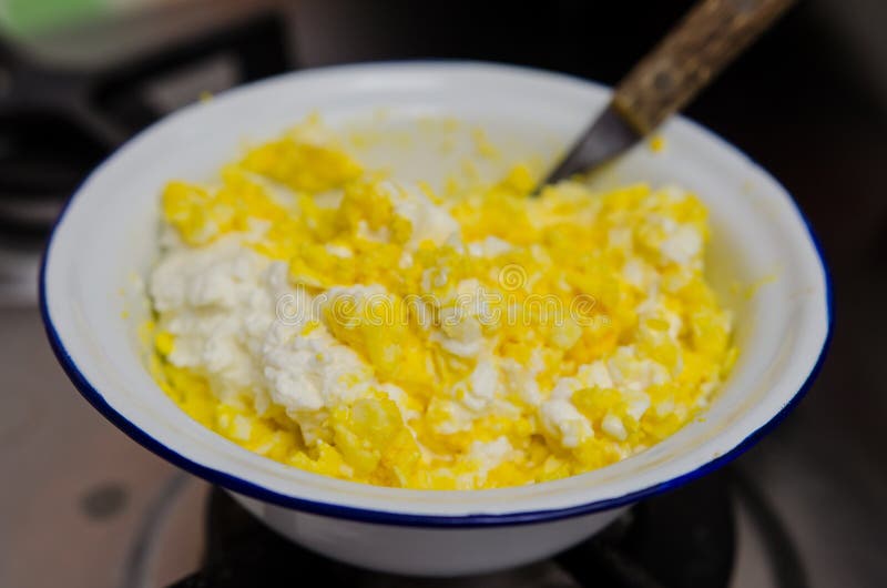 Egg butter- munavoi stock image. Image of talkkuna, boiled - 54060163
