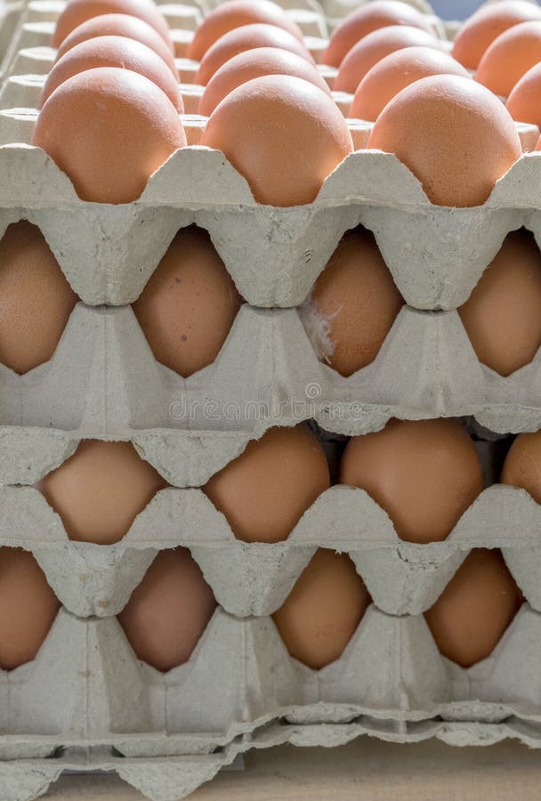 Egg cartons and eggs stock image. Image of stack, farm - 113745129