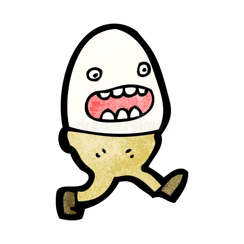 Egg cartoon character stock vector. Illustration of drawing - 38063173