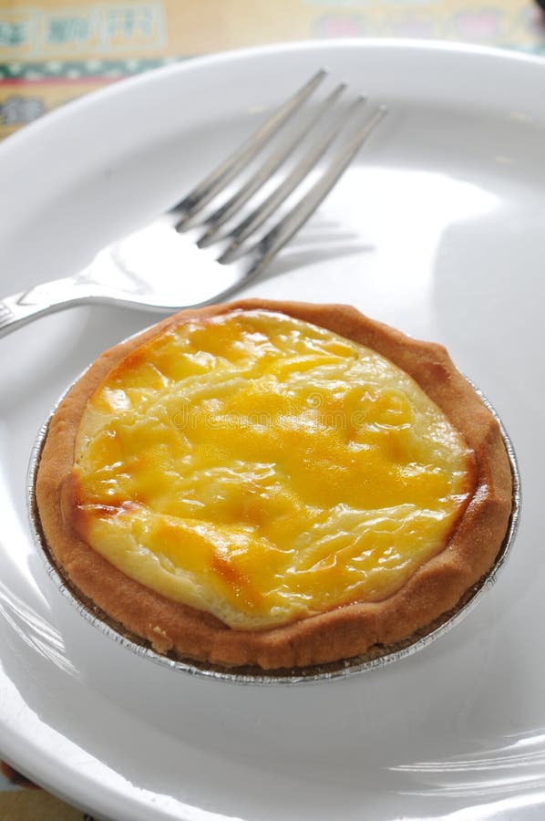 Egg cheese custard tart stock photo. Image of food, baked - 68557554