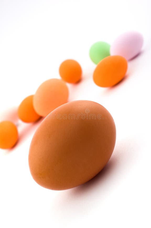 Egg with Colored Easter Eggs Stock Image - Image of easter, seasonal ...