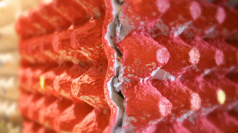 Egg Container in Red Color stock image. Image of attention - 12104865