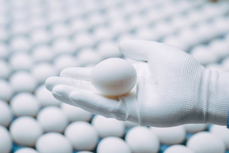 Egg Factory Industry Poultry Conveyor Production Stock Image - Image of ...