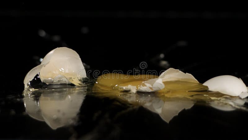 Egg Falling and Breaking on the Floor Stock Footage - Video of cracking ...