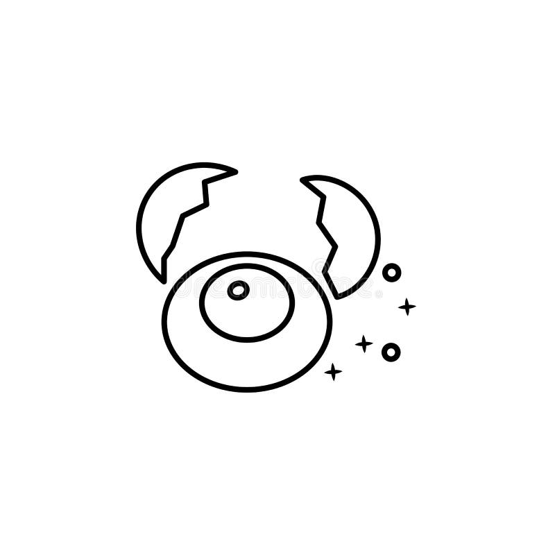 Egg Food Icon. Element of Menu Dishes Icon Stock Illustration ...