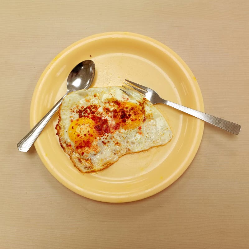 Egg Half Fry without Bread-1 Stock Photo - Image of tasty, bread: 272242950