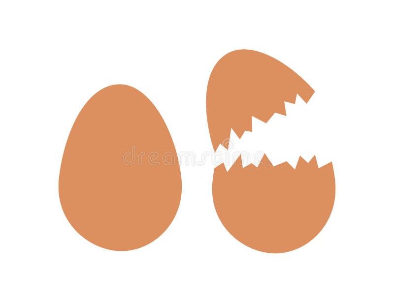 Egg Icon and Different Eggs. Eggshell Symbol. Sign Chick Embryo Vector ...