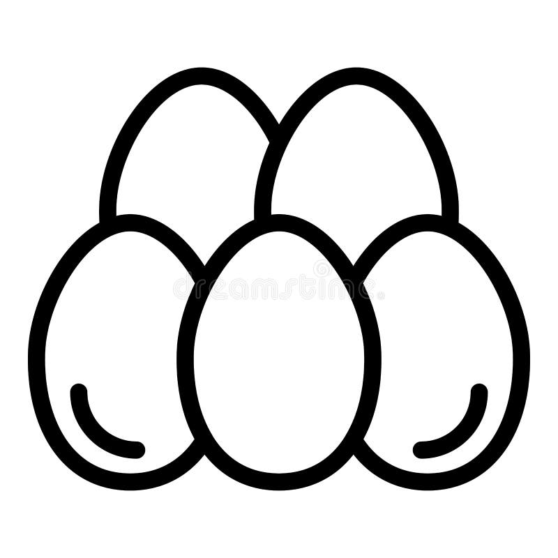 Egg Icon Outline Vector. Paleo Diet Stock Vector - Illustration of ...