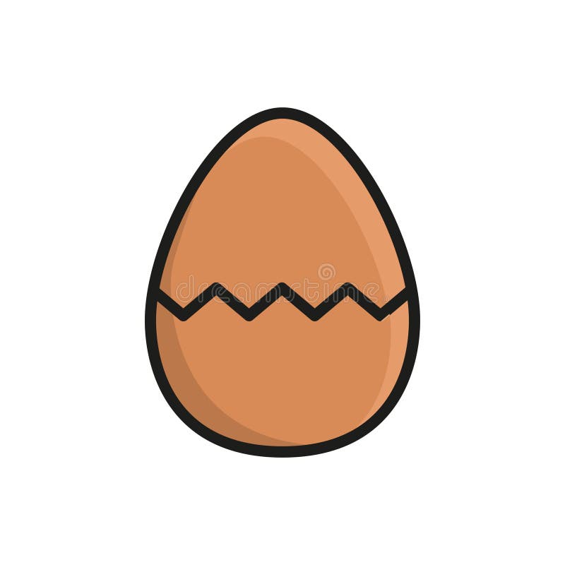 Egg Icon Vector Basic Design Simple and Modern Stock Illustration ...