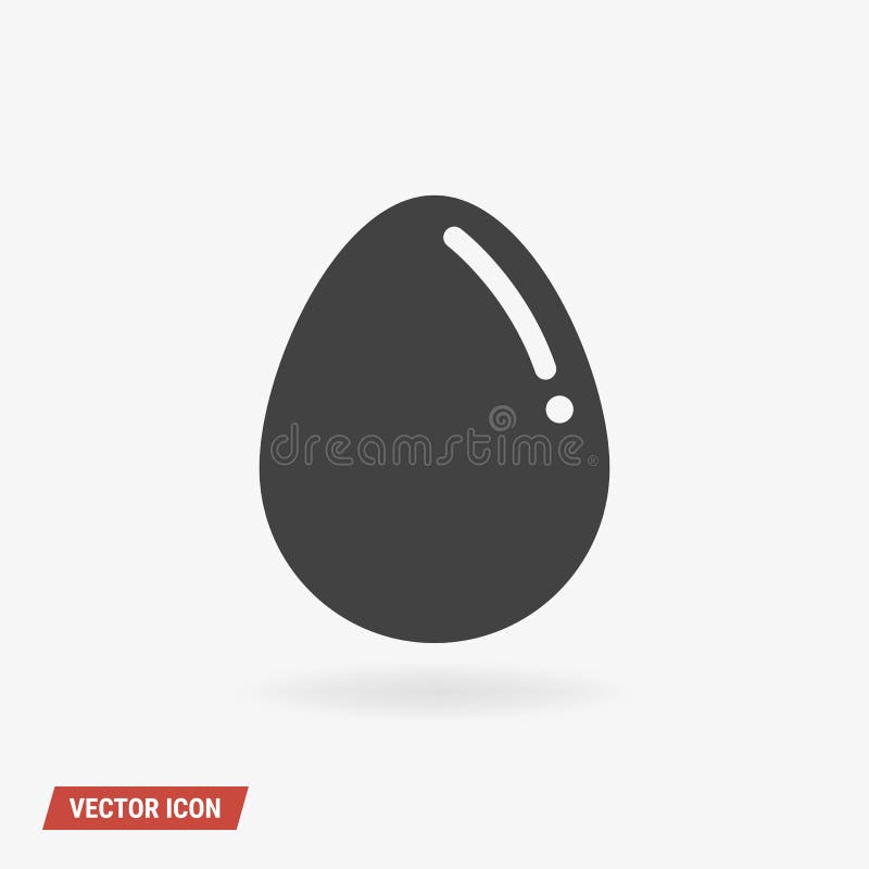 Egg Icon Vector, Vector Illustion Flat Design Style. Stock Vector ...