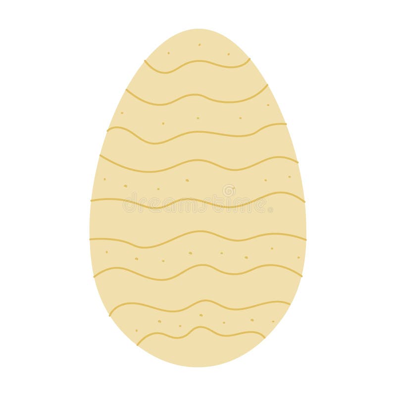 Egg Illustration. Simple Vector Easter Egg. One Egg. Stock Vector ...