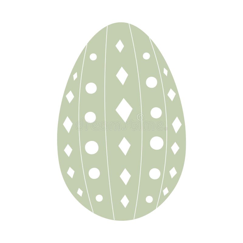 Egg Illustration. Simple Vector Easter Egg. One Egg. Stock Vector ...