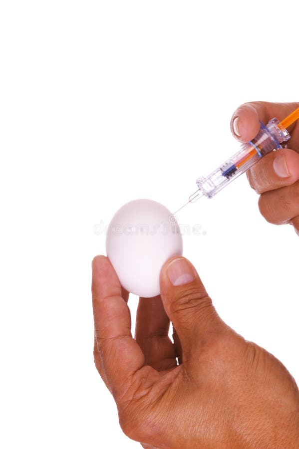 Egg Injection stock image. Image of needle, injection - 5182469