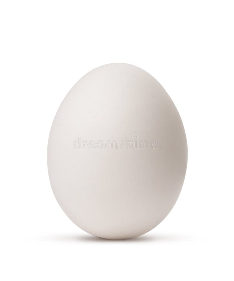 Egg Isolated on White Background Stock Image - Image of farm, interior ...