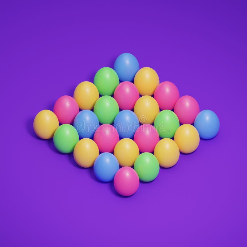 Egg Isometric 3d Render Easter Illustration Stock Illustration ...